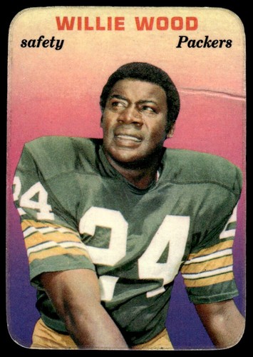 1970 TOPPS GLOSSY WILLIE WOOD GREEN BAY PACKERS #10 WRINKLE | eBay