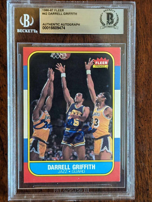 Darrell Griffith autographed 1986-87 Fleer #42 Signed Beckett Authentic ...