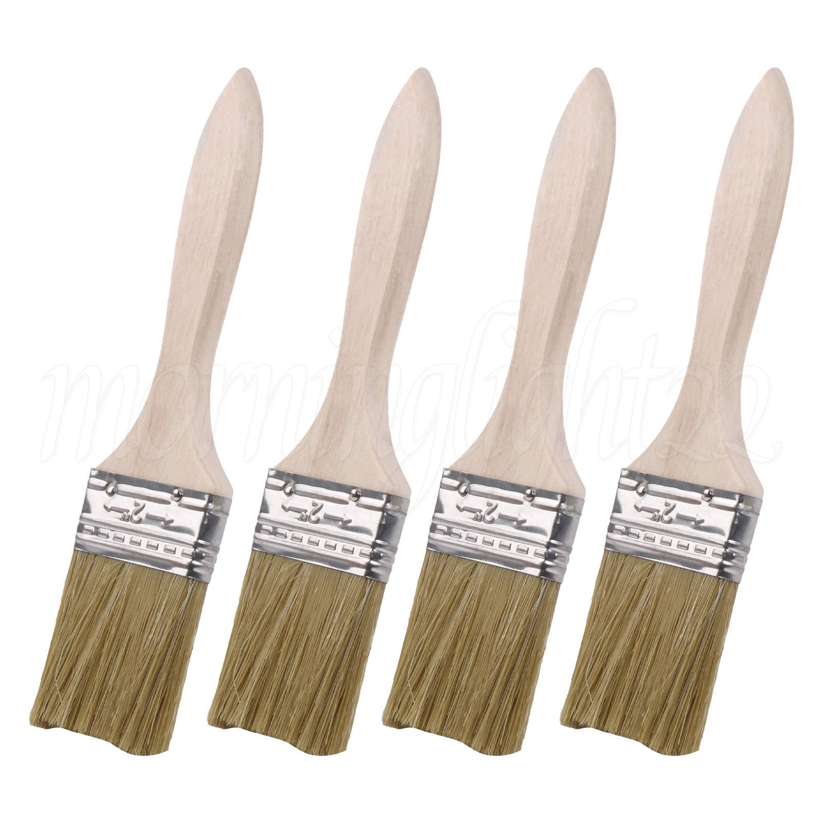 Thick Handle Brushes for Window Frames and Sills 2 Inches Set of 4 Wood ...