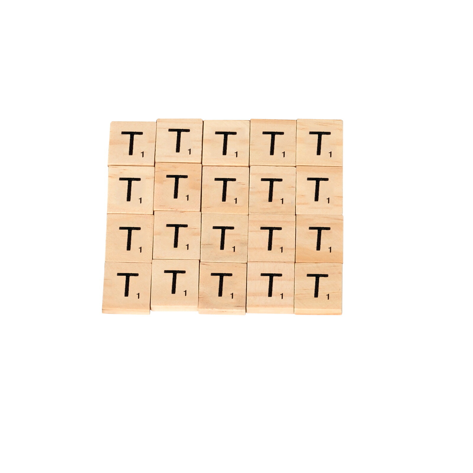 20X Wooden Alphabet Scrabble Tiles Letter T Crafts Wood Coasters ...
