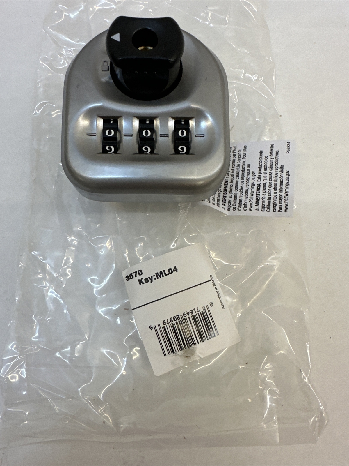 Master Lock Combination Deadbolt 3-Digit 0.030" to 0.125" 3670 | eBay