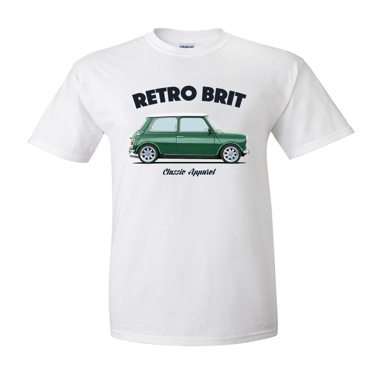 MINI COOPER CLASSIC t-shirt. RETRO BRIT. CLASSIC CAR. BRITISH. MODIFIED ...