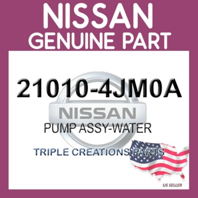 Genuine Nissan 21010-4Jm0A Pump Assy-Water 210104Jm0A OEM | eBay