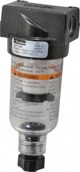 Parker 14F11BB Compressed Air Filter Removes Particulate Polycarbonate ...