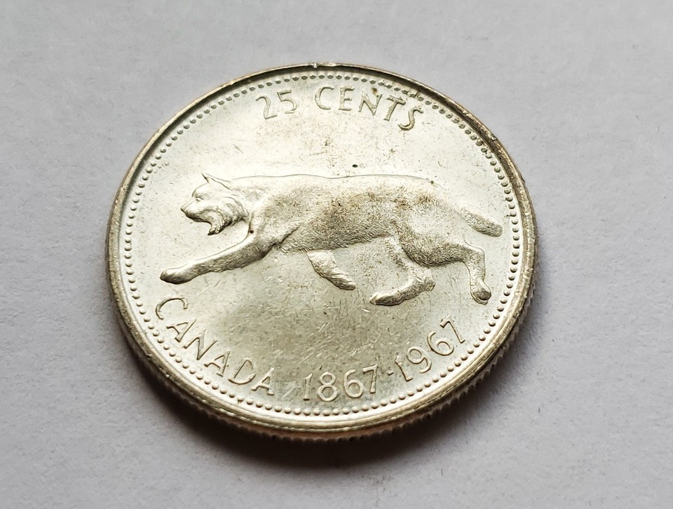 1967 CANADA SILVER 25 CENT - EF40 - QUEEN ELIZABETH II QUARTER | eBay