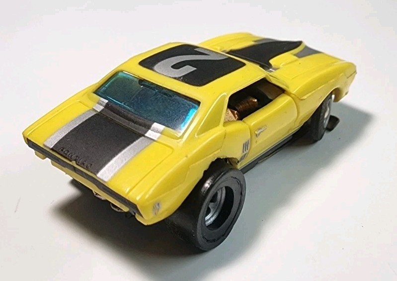 Vintage Aurora Xlerators Yellow #2 Pontiac Firebird HO Slotless Slot ...