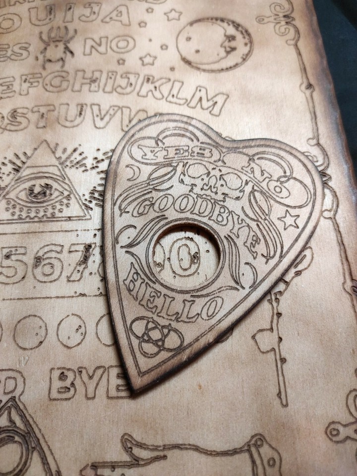 Ouija Board In Wood For Spiritual Sessions. Spiritic Tablet Matteacci's ...