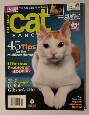 Cat Fancy Magazine (August 2010) Debbie Gibson; hard-to-find; VERY ...