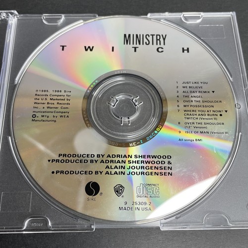 Ministry, Twitch (CD, 1986) Heavy Thrash Metal Punk Rock DISC ONLY | eBay
