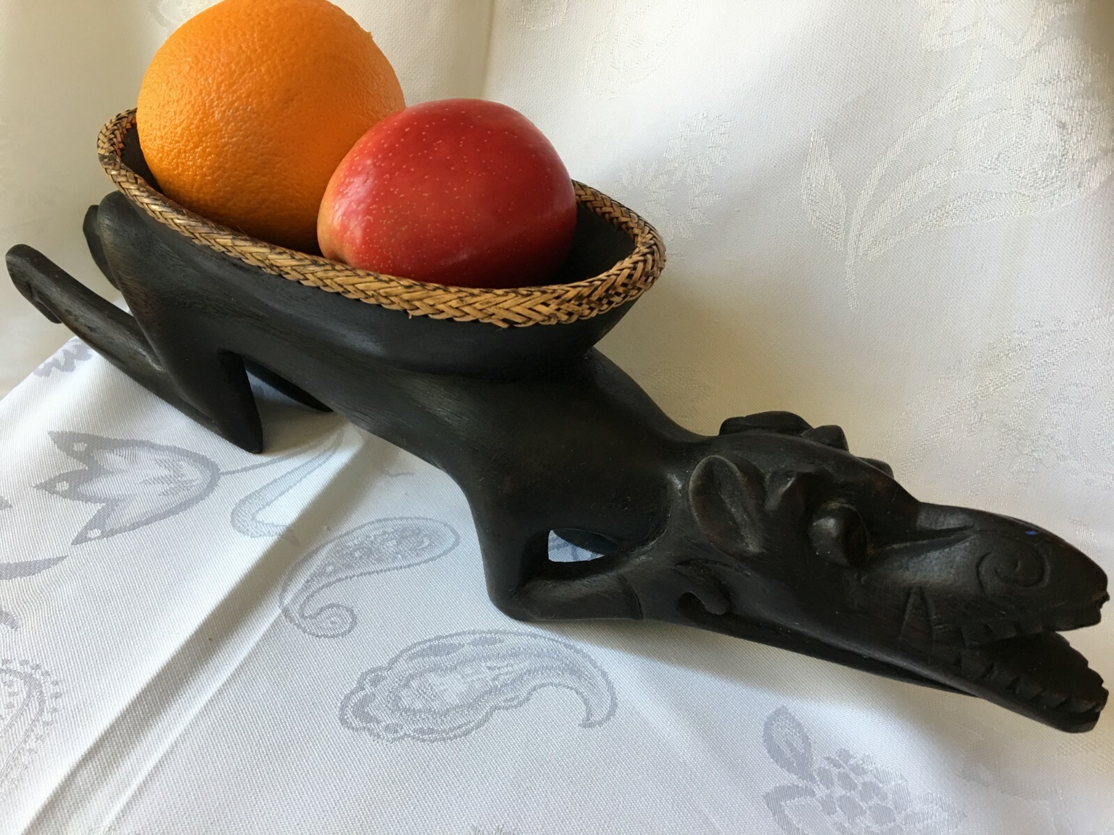 Vintage Wood Carving Camel Fruit Bowl/ Wooden Camel Bowl/ Centerpiece ...
