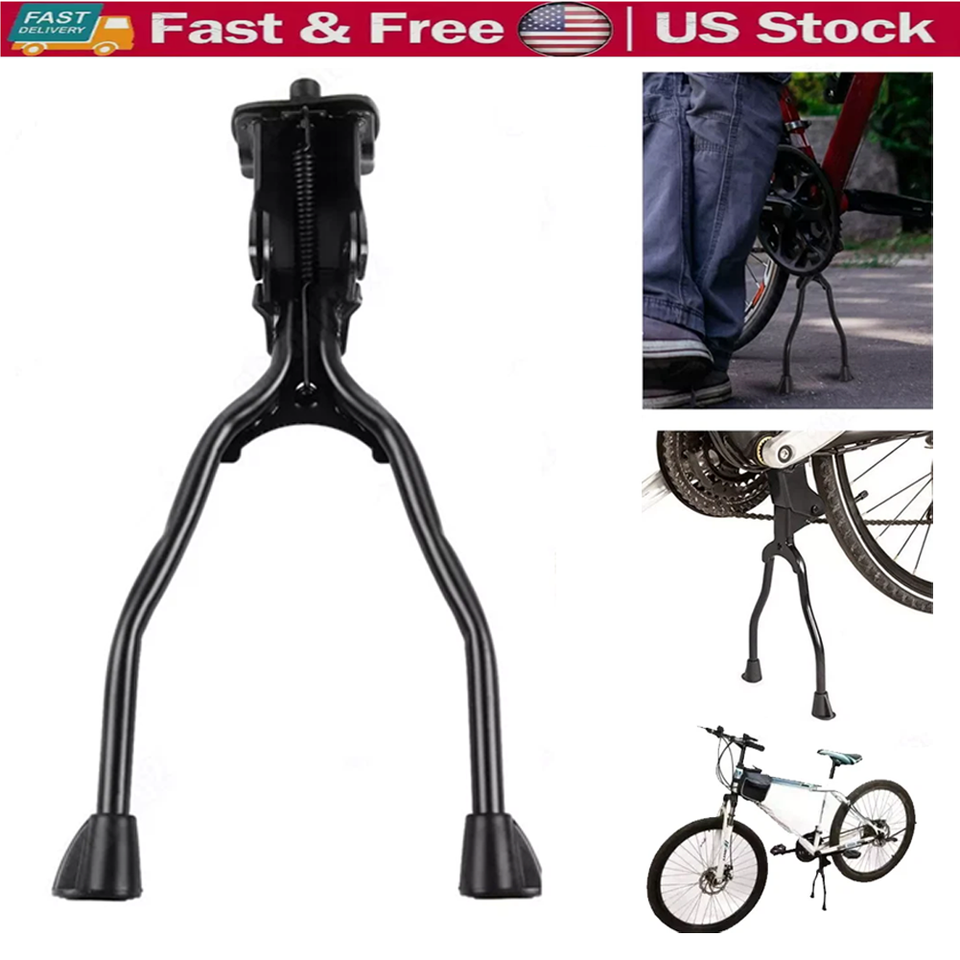 Center Mount Bike Double Leg Kickstand - Spring Cent Height Kick Stand ...