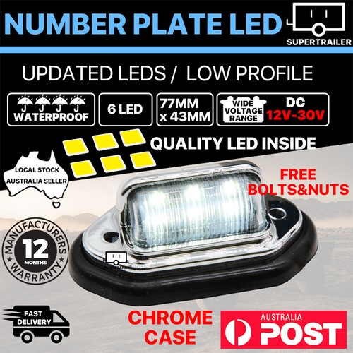 1x led license number plate light truck trailer van ute caravan 12-30v ...