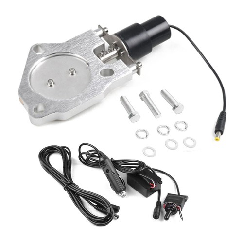 2.5inch Electric Exhaust Y-Pipe Valve Control Motor Kit & Manual Switch ...