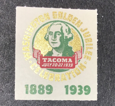 1889-1939 XF MNH Washington Silver Jubilee sticker, (W39) | eBay
