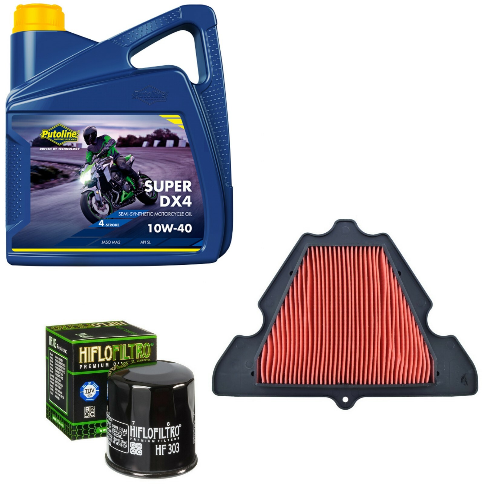 Kawasaki ZR 1000 Z1000SX 2017 Putoline Super DX4 10w40 4L Oil Service ...