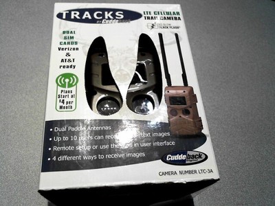 Cuddeback Tracks Cellular Trail Camera No Glow Black Flash Verizon/A ...