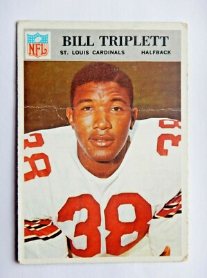 Bill Triplett #167 Philadelphia 1966 Football Card (St Louis Cardinals ...