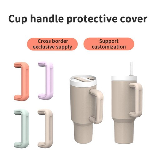 For Stanley Cup Handle Silicone Anti slip Cover Cup Handle Sleeve ...