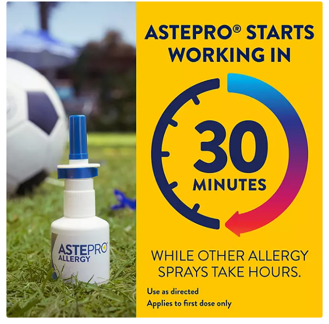Astepro Adult Nasal Spray Full Prescription Strength (120 ml./bottle, 3 ...