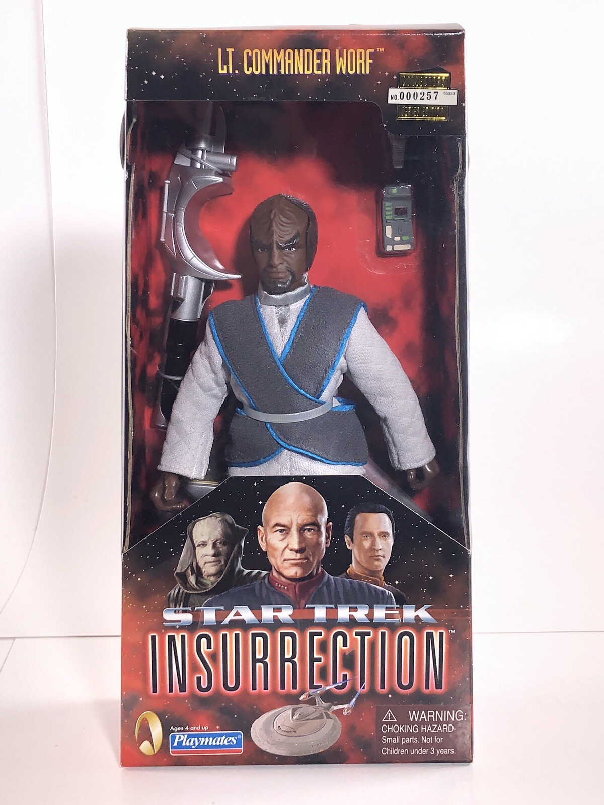 Star Trek Insurrection Collectors Series Lot Worf, Riker, Anij, & Ad ...