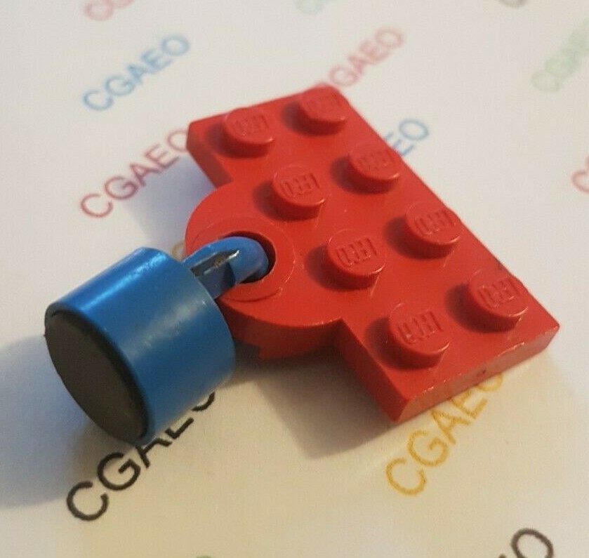 1 X Lego 737ac04 Plate, Modified 2 x 4 with Train Coupler Open for ...