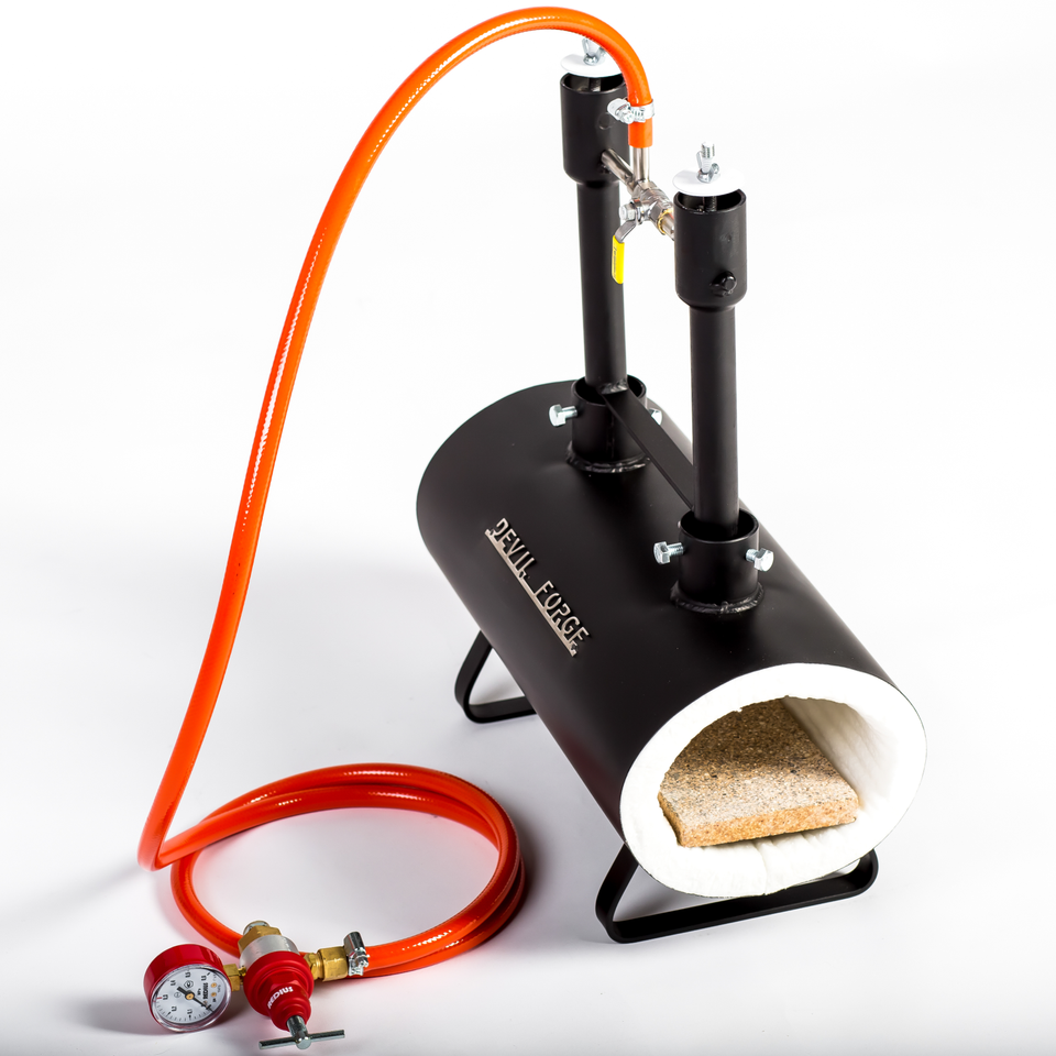 DFSW2 GAS PROPANE FORGE Furnace Burner Knife Making Blacksmith Farrier ...