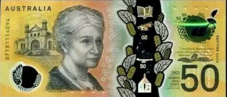 Australia 50 Dollars 2018 Note Polymer David Unaipon Edith Cowan UNC ...