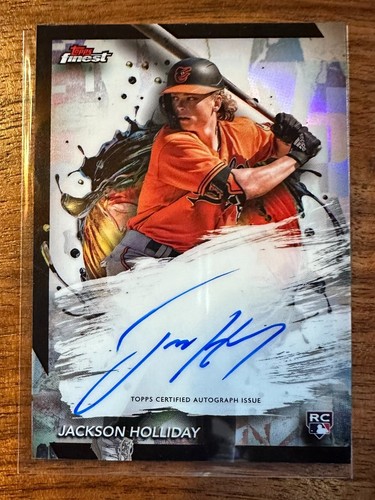 2024 Topps Finest Rookie Auto Jackson Holliday Refractor #FA-JH | eBay