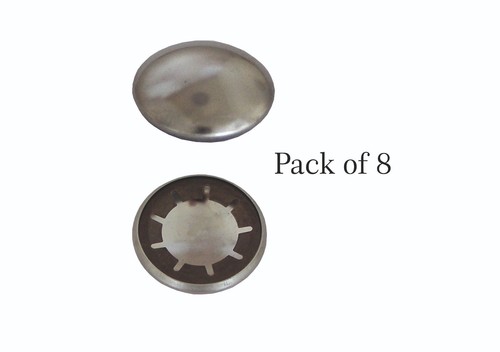 25 mm Starlock Dome End Caps Axle Chrome Finish Eight Pack | eBay