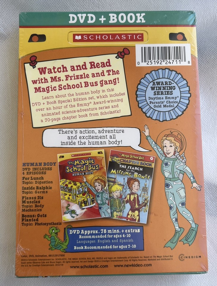 The Magic School Bus: Human Body (DVD + Book) NEW, Factory Sealed ...