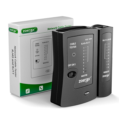 RJ45 RJ11 Network Cable Tester LAN Ethernet & POE Test Tool Cat5-7 FREE ...