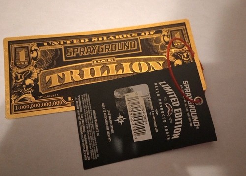 Sprayground 2 Golden Ticket Limited Edition Backpack Accessory And 1 ...