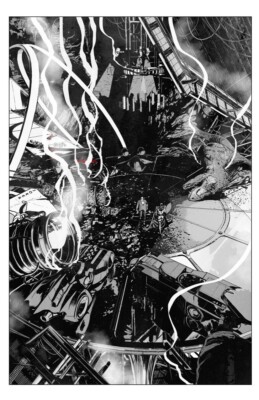 Batman #82 Splash Page Flashpoint Batcave Original Art Mikel Janin | eBay