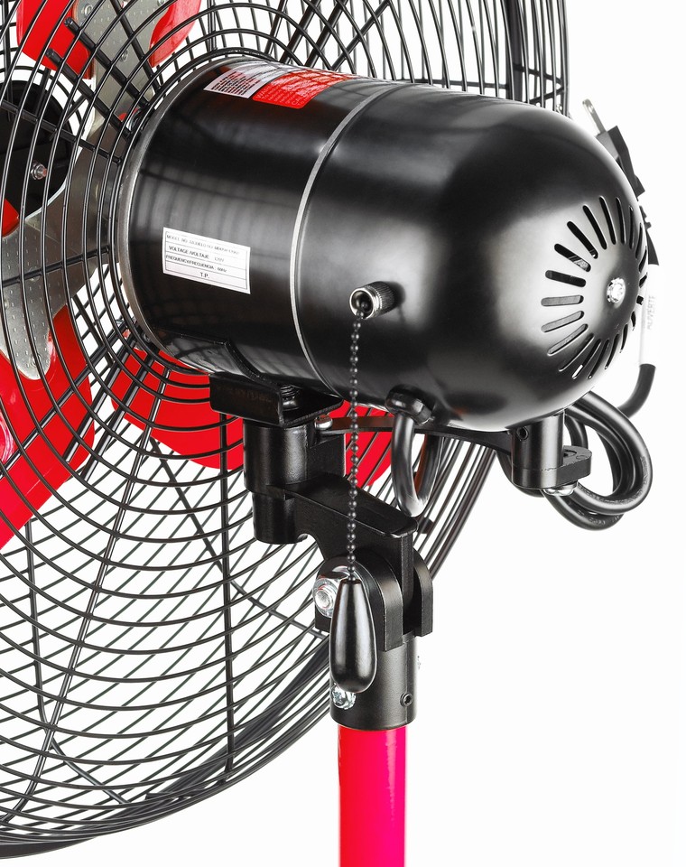 High Velocity Stand Fan W/ Oscillation Commercial Industrial 3-Speed ...