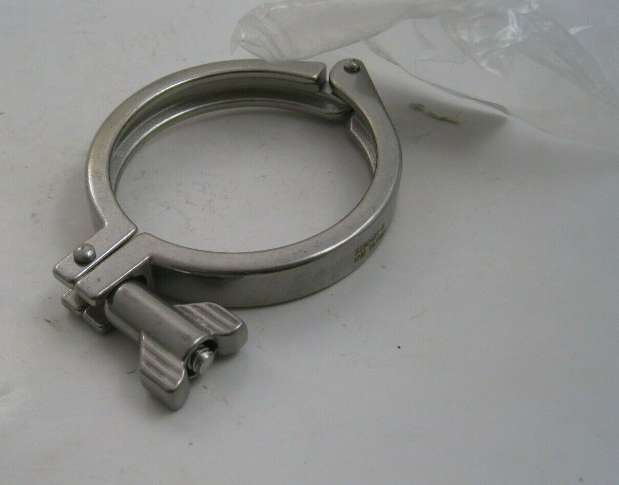 VNE 3.0" Stainless Steel Heavy Duty Sanitary Pipe Clamp - Wing Nut ...