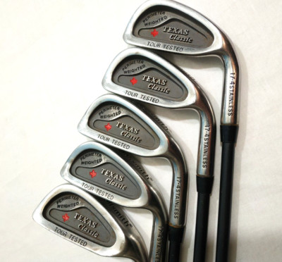 Golf Iron Set Golfsmith TEXAS Classic PERIMETER WEIGHTED TOUR TESTED ...