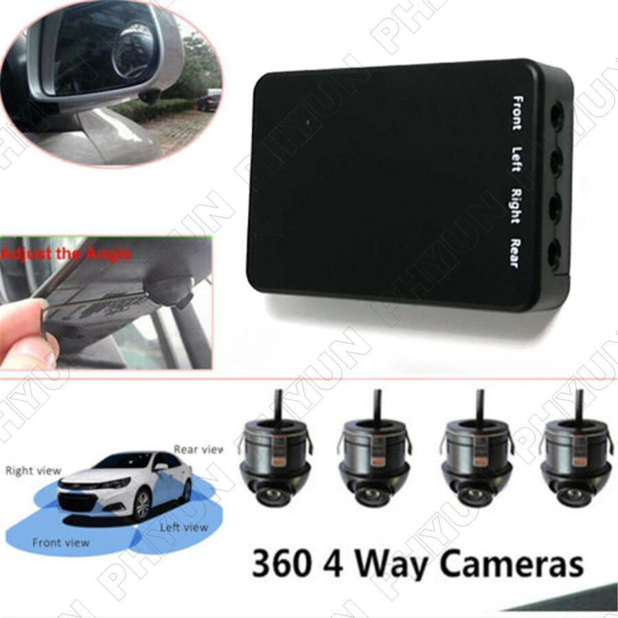 360 Degree 4 Way Camera Control Box System Car Parking Panoramic View ...