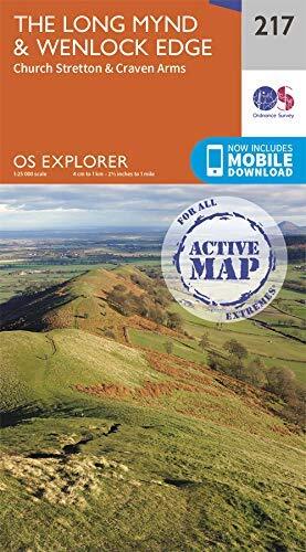 The Long Mynd & Wenlock Edge (Map) OS Explorer Active Map 9780319475492 ...