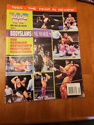 WWF Magazine 1994 Year in Review Bodyslams and Memories HBK Bret Hart ...
