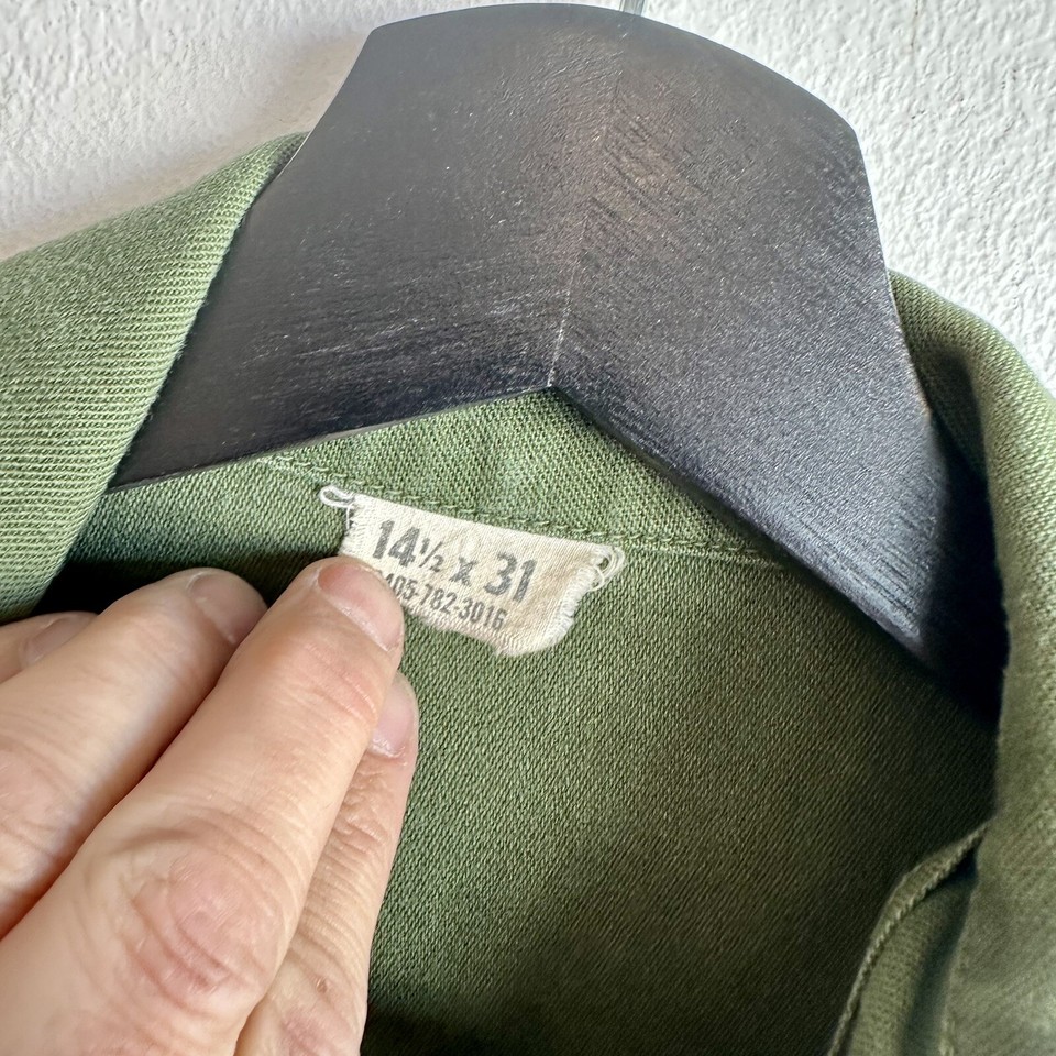 Vietnam War Patched OG-107 Shirt 25th Inf Div 6th Armored Cav Reg | eBay