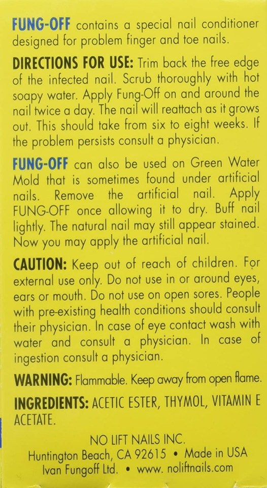 No Lift Fung Off Liquid Conditioner for Finger and Toe Nails | eBay