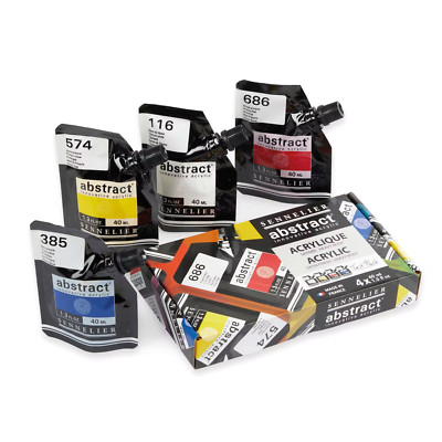 Sennelier Abstract Acrylic Test Pack Paint Set - 4 x 40ml | eBay