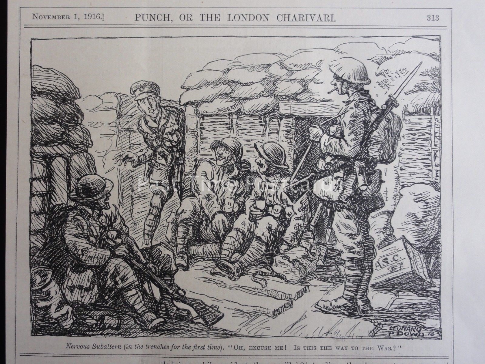 Trench Warfare Ww1 Cartoon