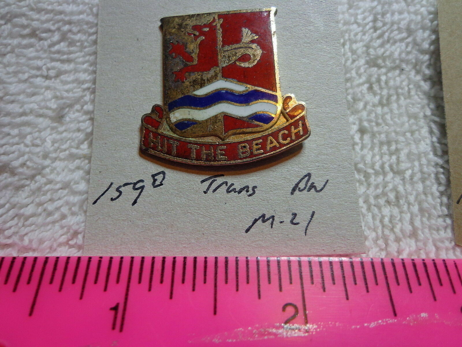 159th Transportation Battalion M-21 Unit Crest, DI (DRAW#R15) | eBay