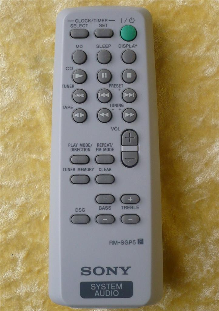 Original Sony Remote Control RM-SGP5 - CMT-EP313 CMT-EP414 CMT-EP515 ...