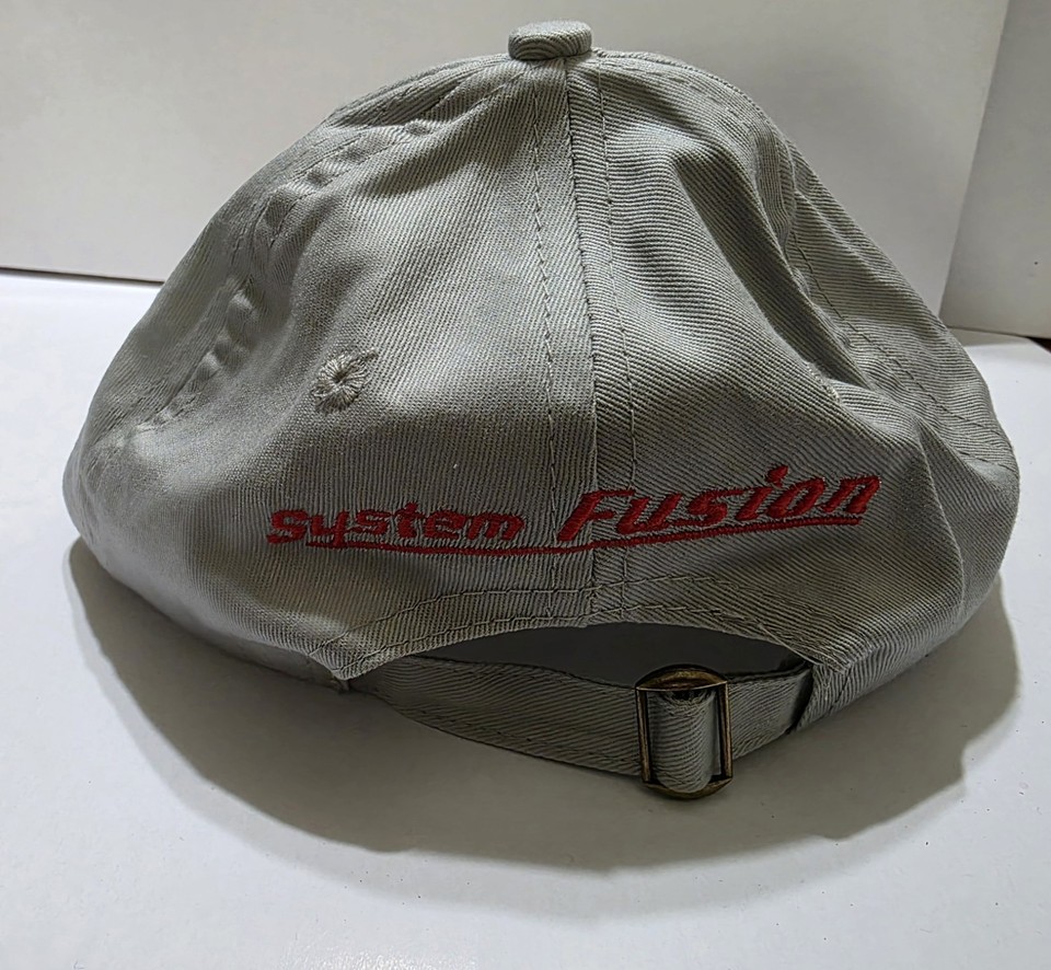 YAESU System Fusion Strapback HAT Baseball Cap - Gray Red Black White ...