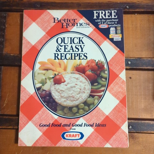 Vintage 1988 Kraft Better Homes & Gardens Recipes Cookbook Cooking Cook ...
