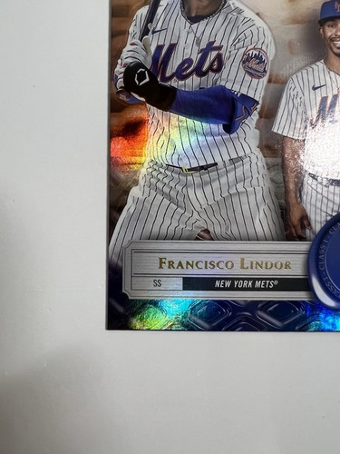 2022 Topps Gold Label Base Class 1 Black #88 Francisco Lindor NY Mets ...