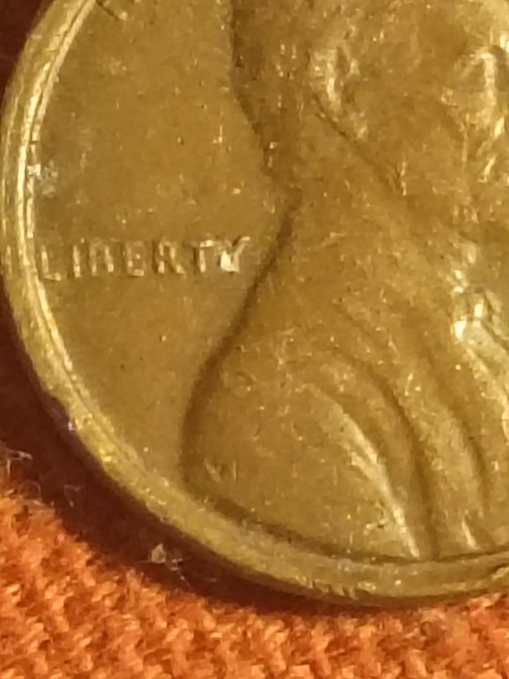 1972 Lincoln Memorial Penny no Mint Mark, Off Center Strike, Letters On ...