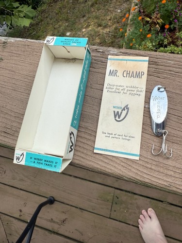 Vintage Weber Mr. Champ Fishing Lure And Box | eBay